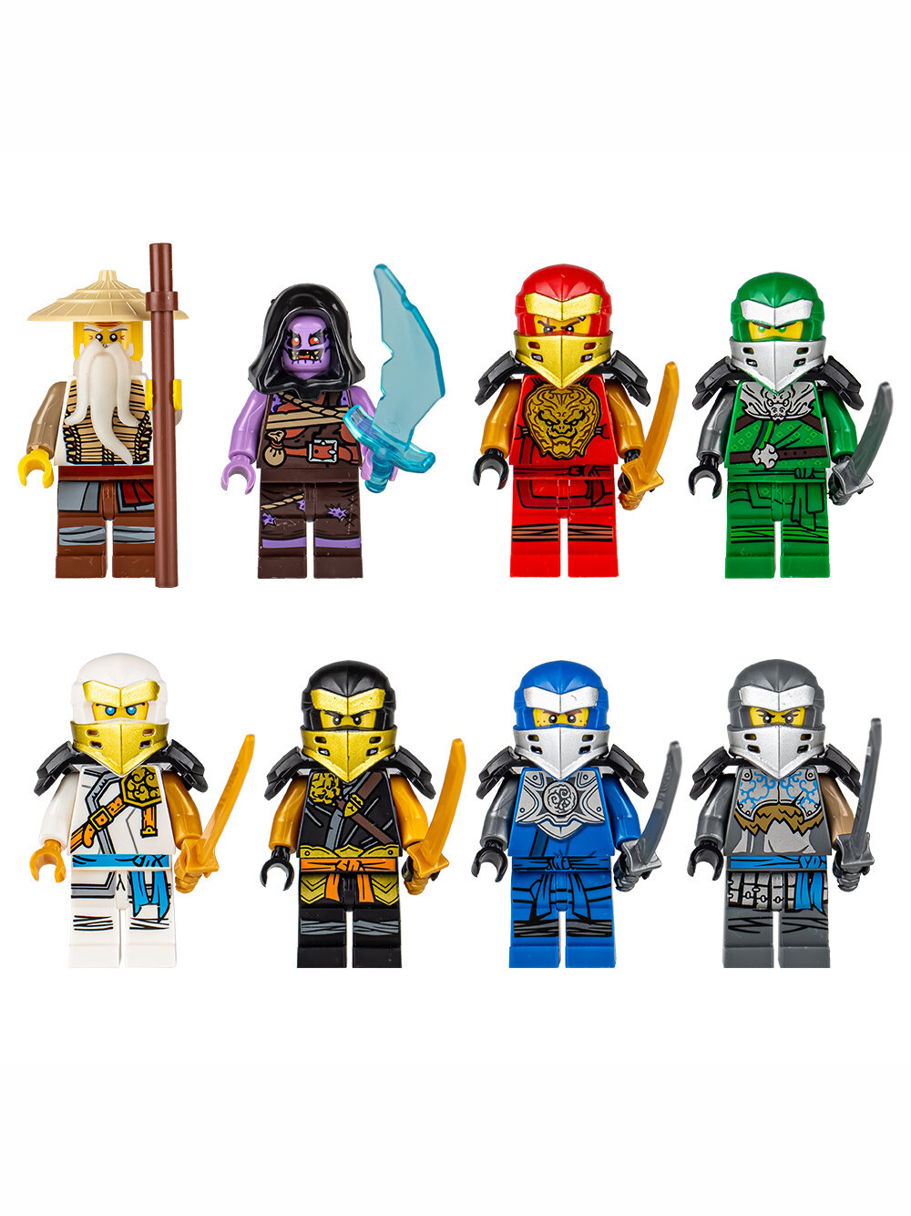 Набор фигурок минифигурки (совместим с лего) , Ниндзяго ( Ninjago) 8шт