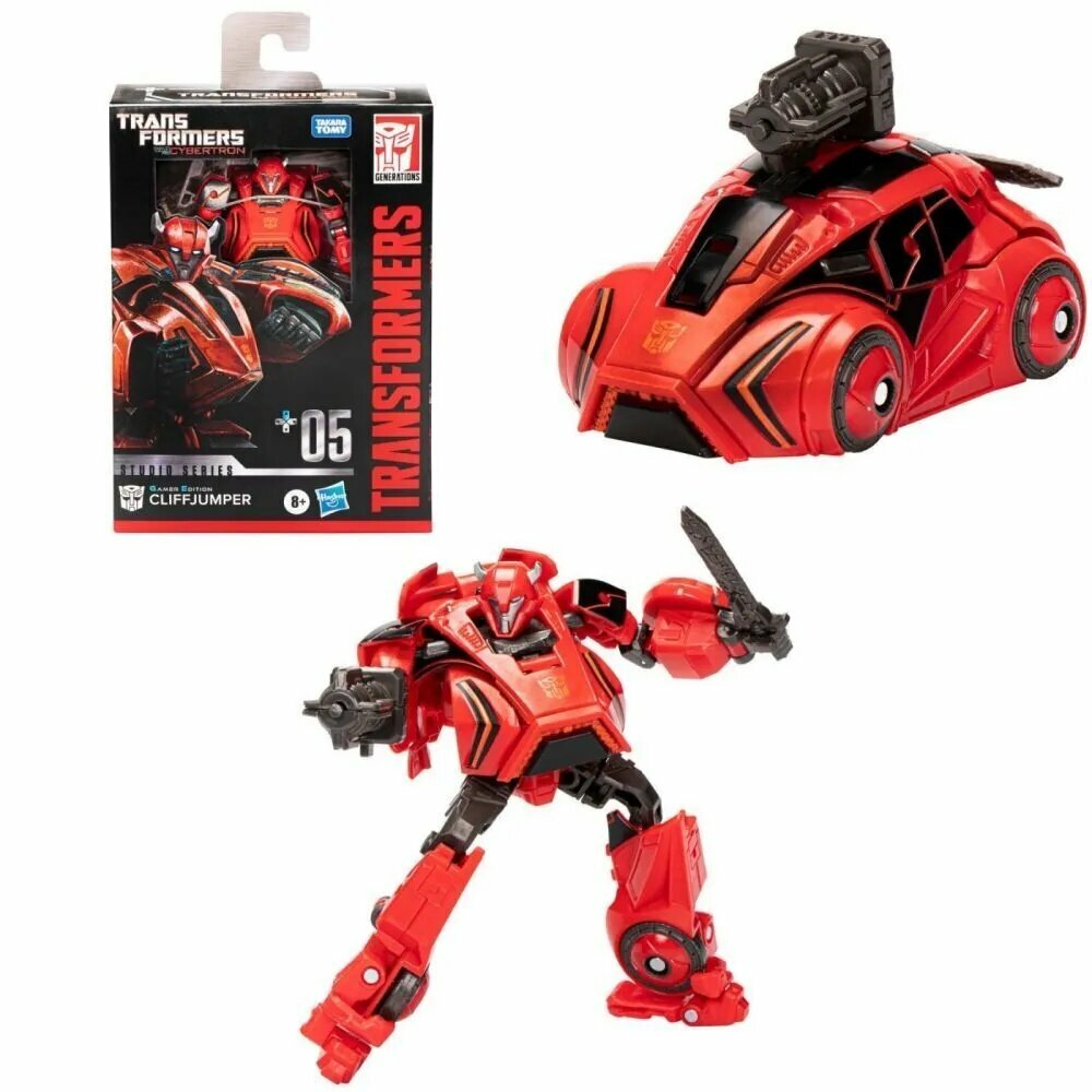 Трансформеры Hasbro Игрушка Studio Series Deluxe Transformers: War for Cybertron 05 Gamer Edition Cliffju 4.5-inch (11.5cm) F7238