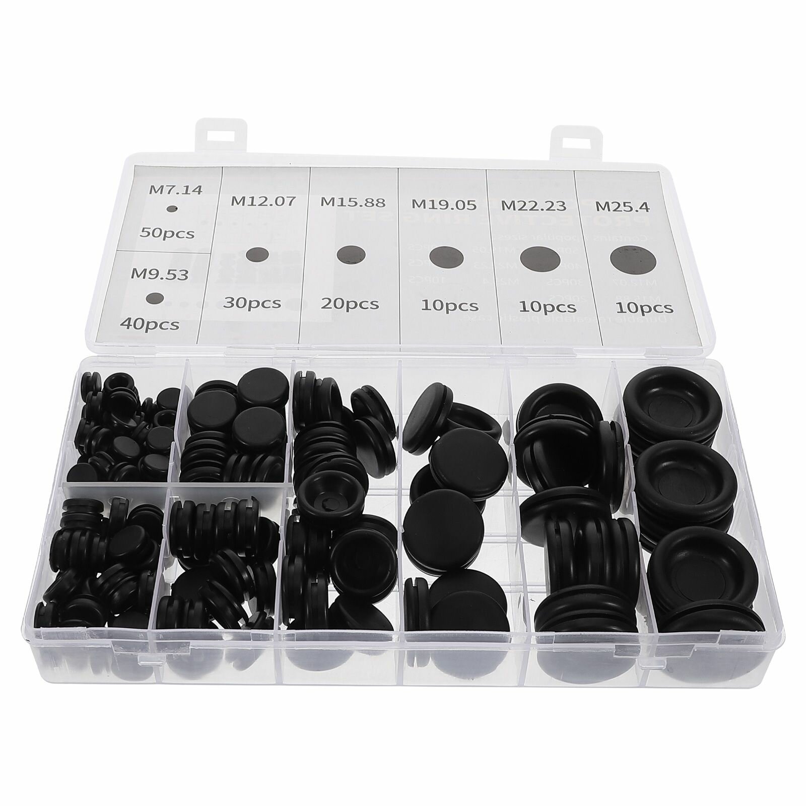 170 Штук Резинок Для Кабелей, Из Резины, Для Защиты И Уплотнения