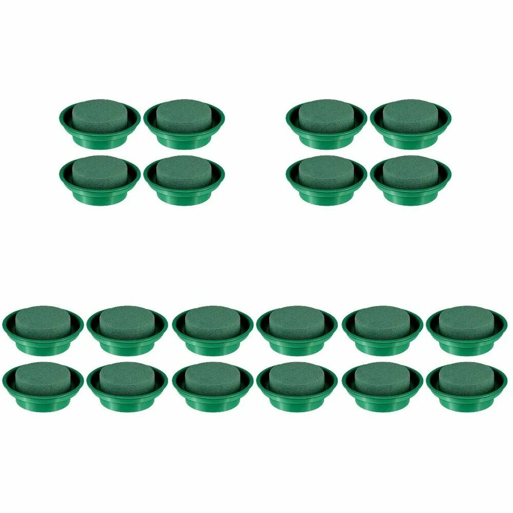 Набор из 20 круглых флористических блоков из пп и фенольной смолы для хранения и увлажнения цветов