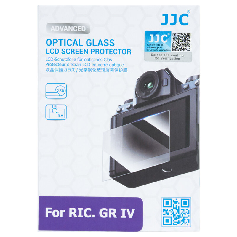 JJC Закаленная пленка для экрана камеры, LCD защитная , подходит Ricoh GRIV, GR4, GR IV Monochrome