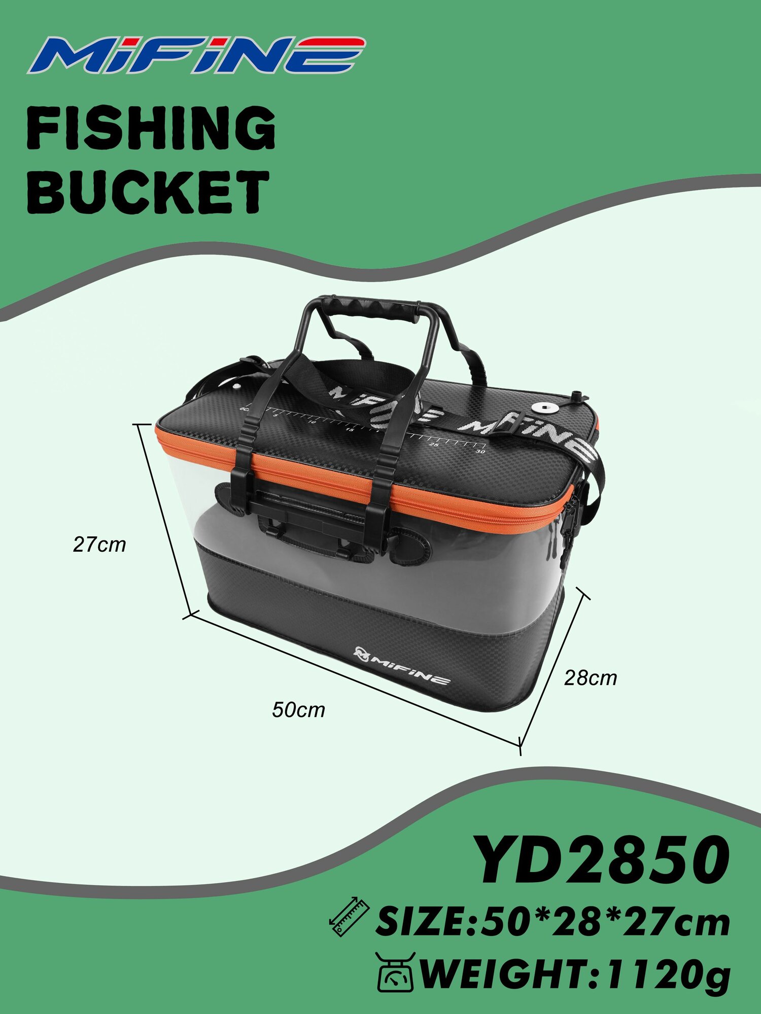 Кан рыболовный, сумка водонепроницаемая MIFINE_YD2850