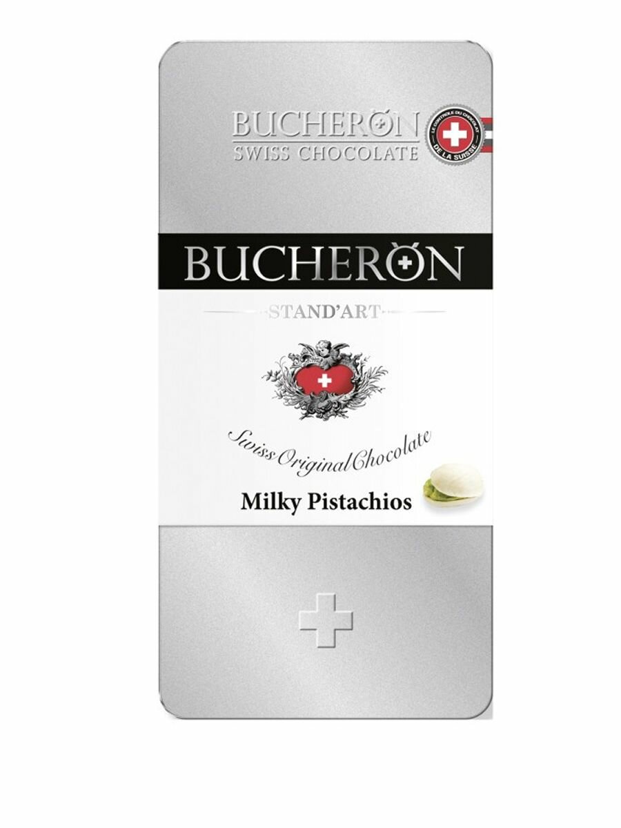 Шоколад Bucheron молочный с фисташками, 100г