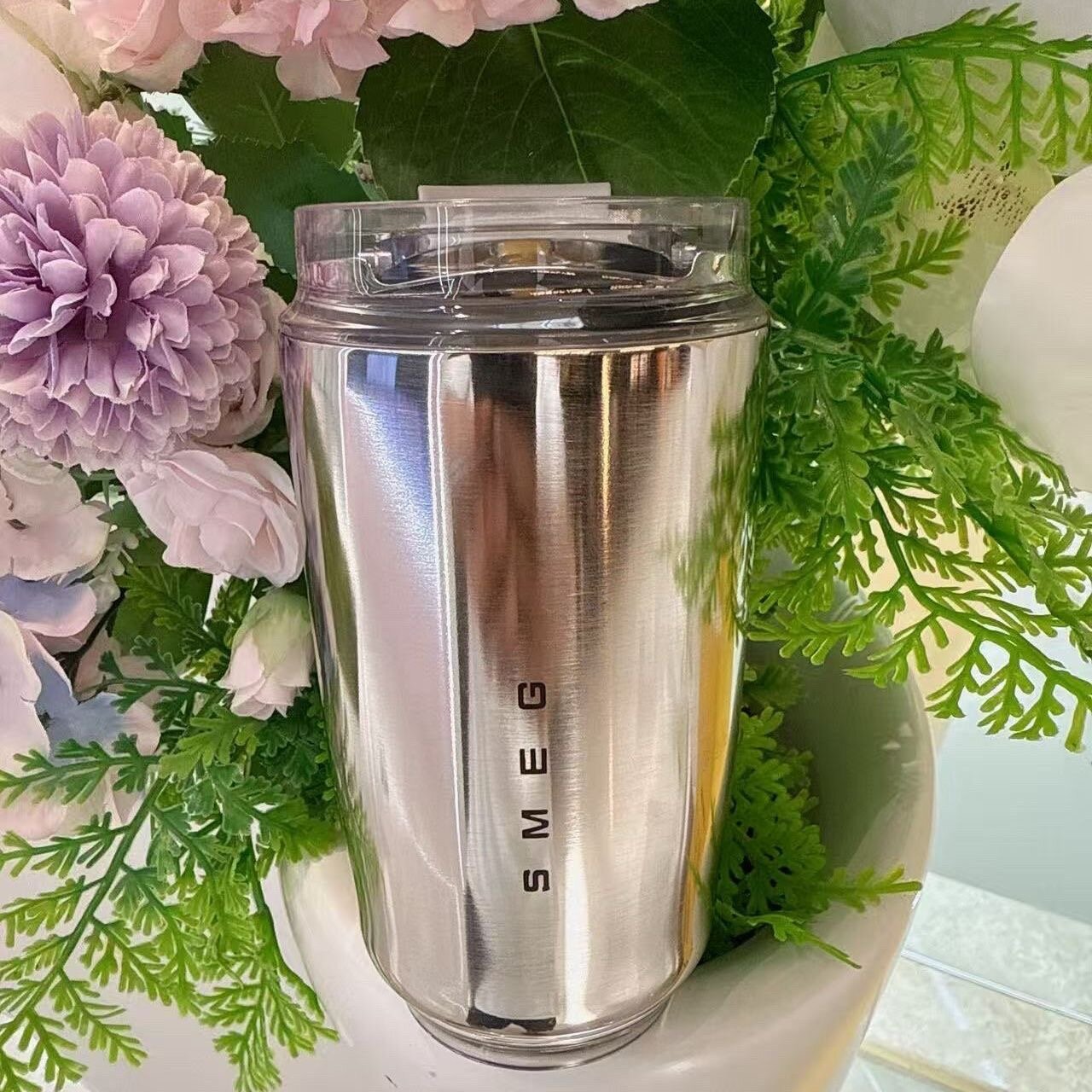 Термокружка Smeg, нержавеющая сталь, цвет серебристый металлик