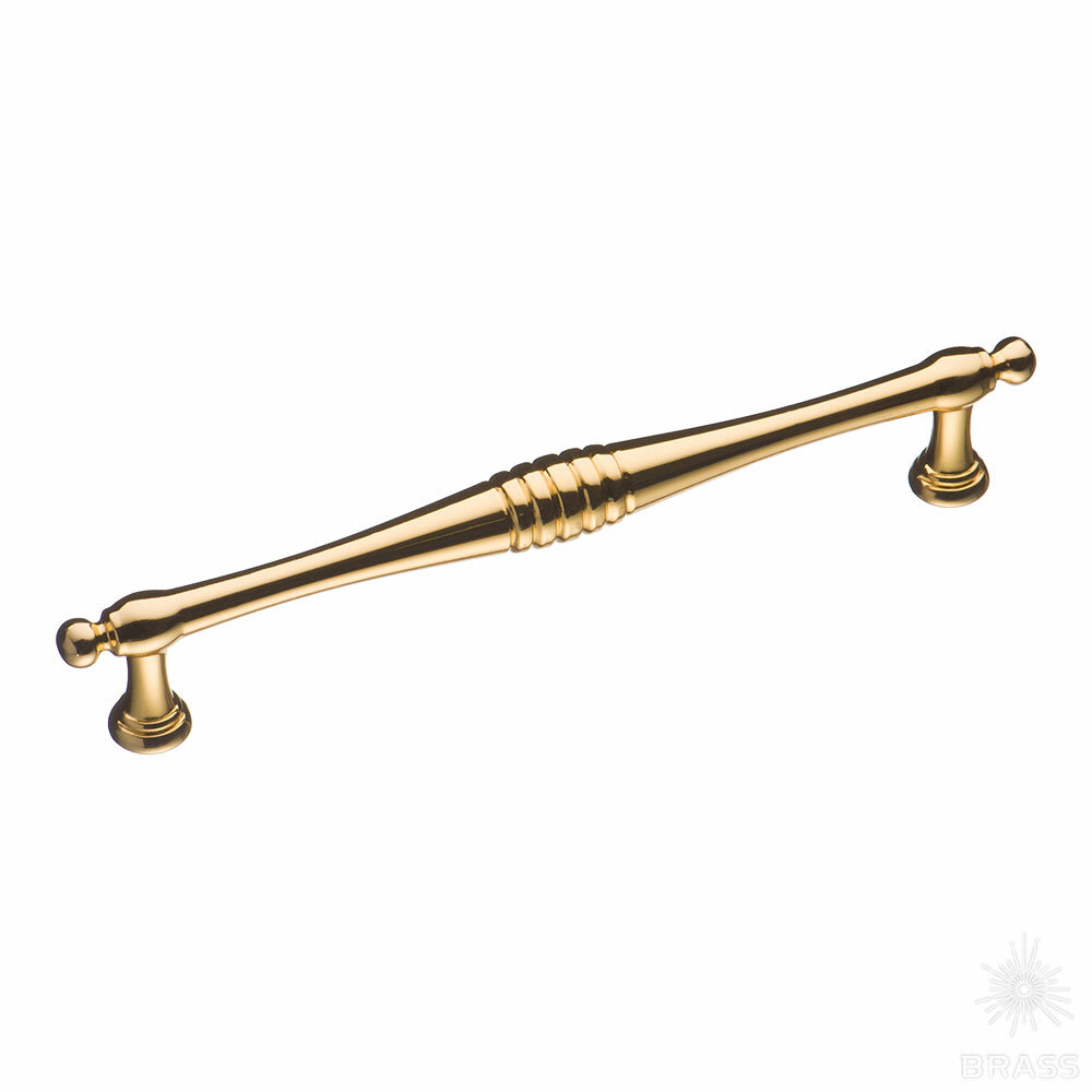 BU 004.160.19 Ручка скоба современная классика, глянцевое золото 160 мм, Италия