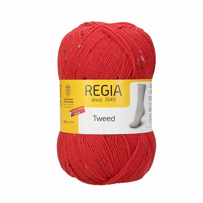 Носочная пряжа Regia Tweed 6-ply (00030 Tomate)