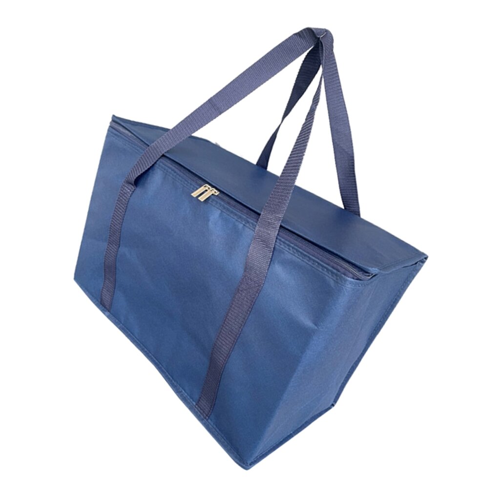 Портативный изоляционный мешок из нетканого материала из алюминиевой фольги большой емкости-темно-синий