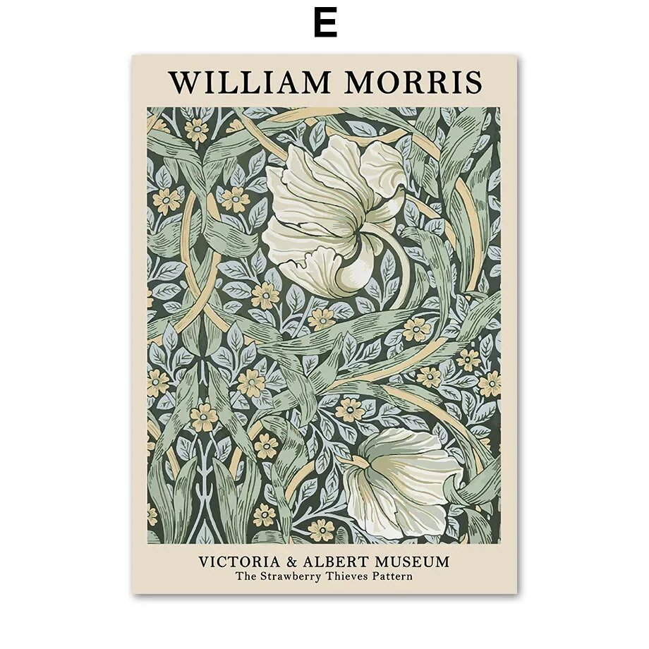 Картина William Morris "Strawberry Thieves", 30x40см, E