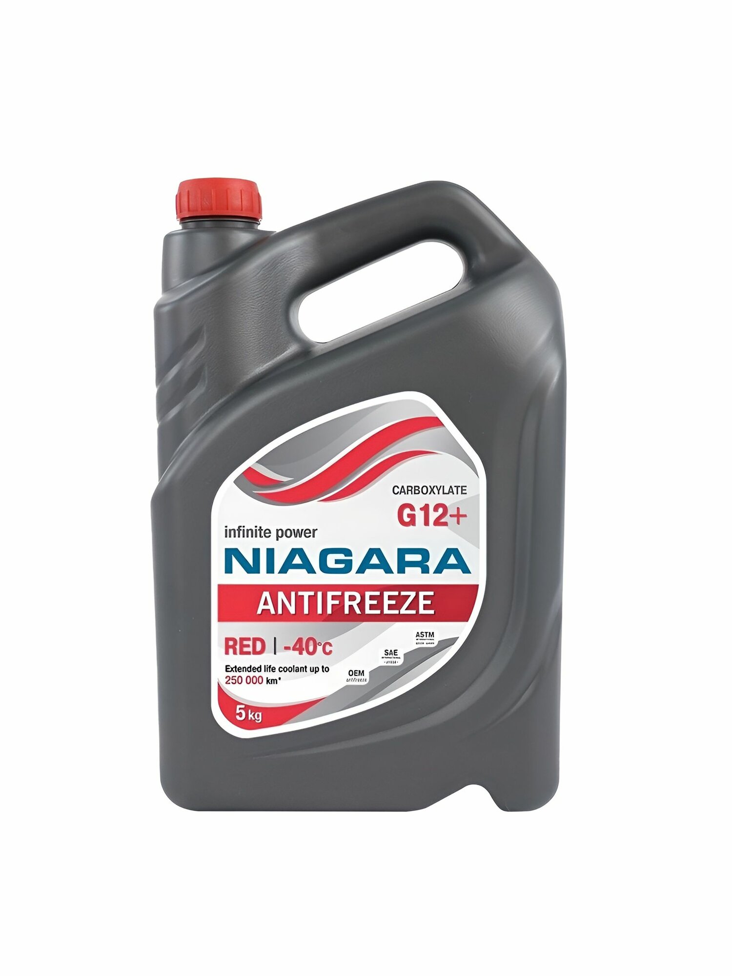 Антифриз NIAGARA G12+ (карбоксилатный, красный) 5кг.