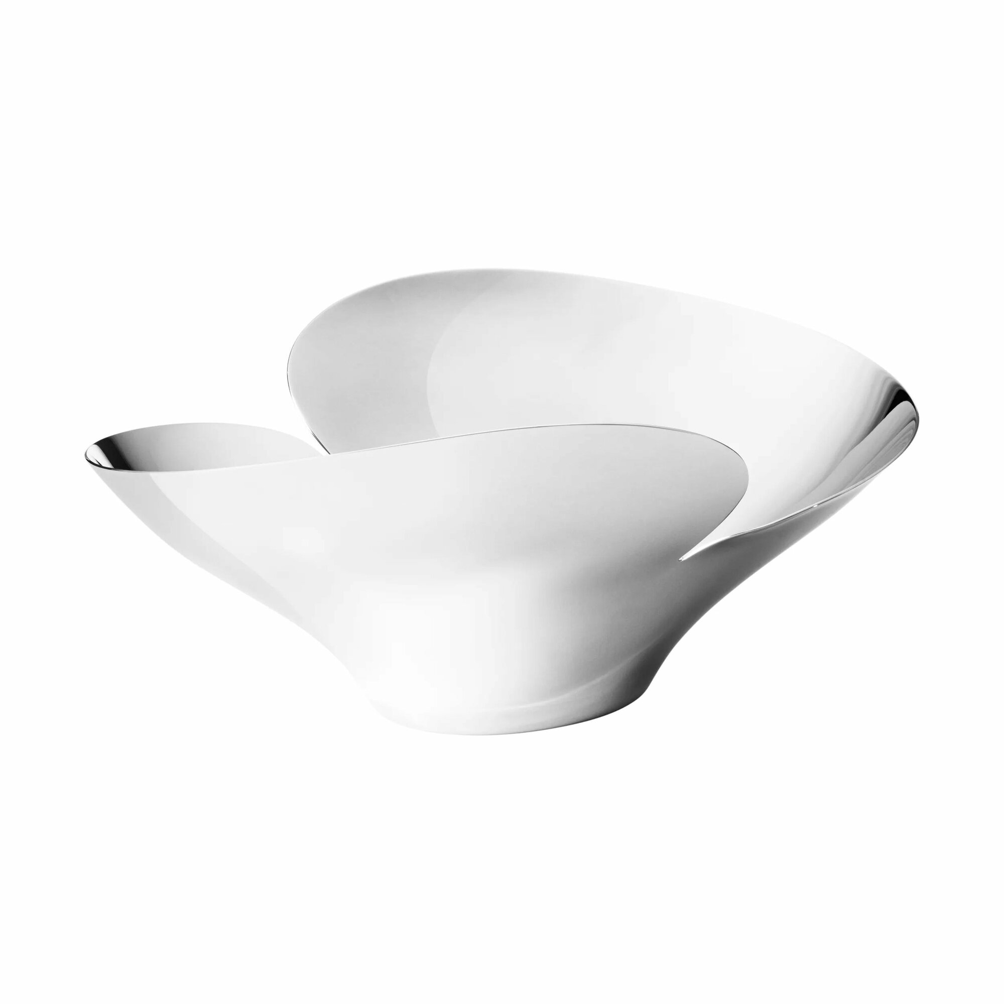 Ваза для фруктов Blom Botanica Helle Damkjaer for Georg Jensen, размер Medium, цвет серебро