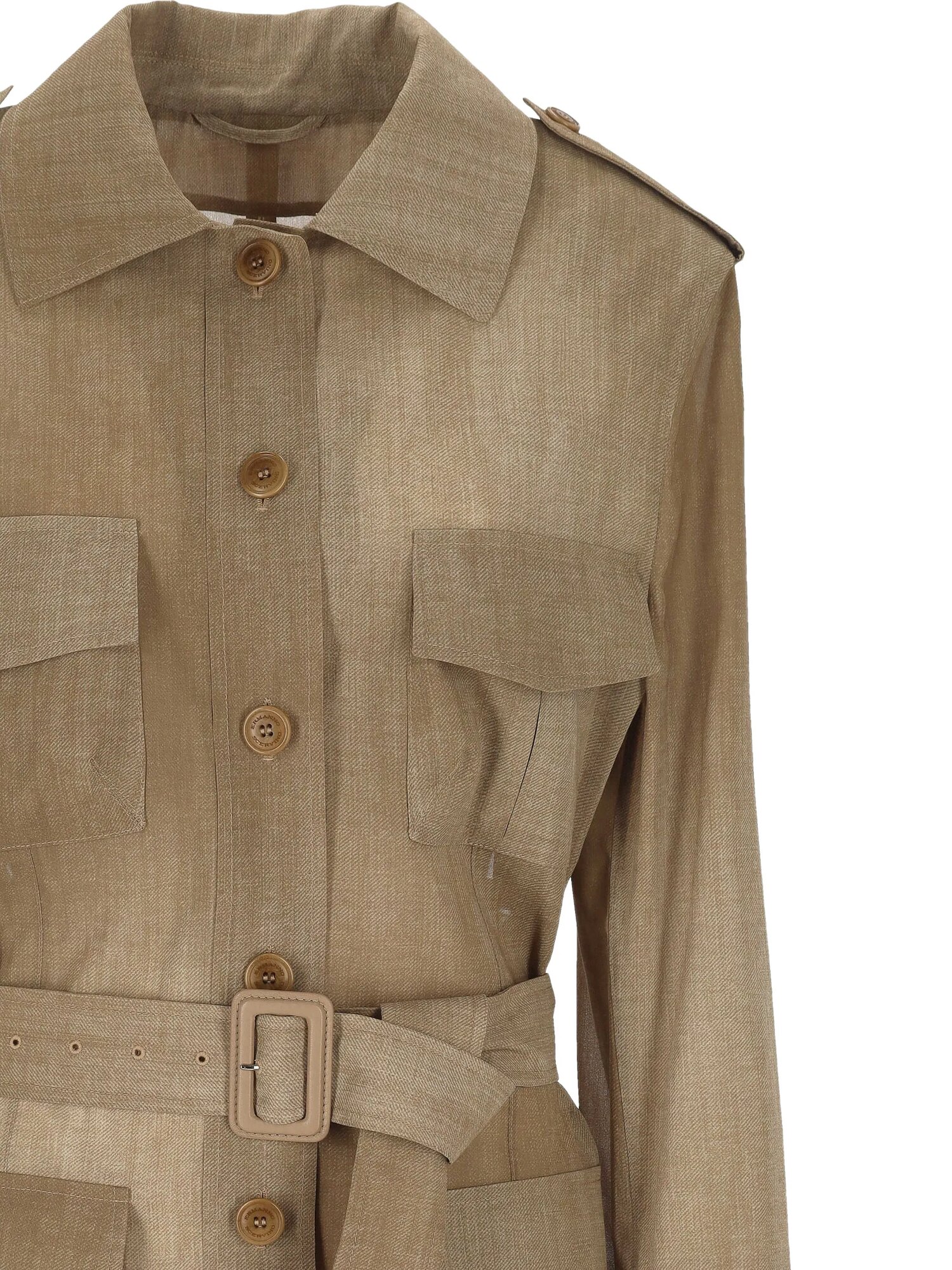 Куртка Ermanno Scervino Belted shirt jacket, размер 44 — фото 1