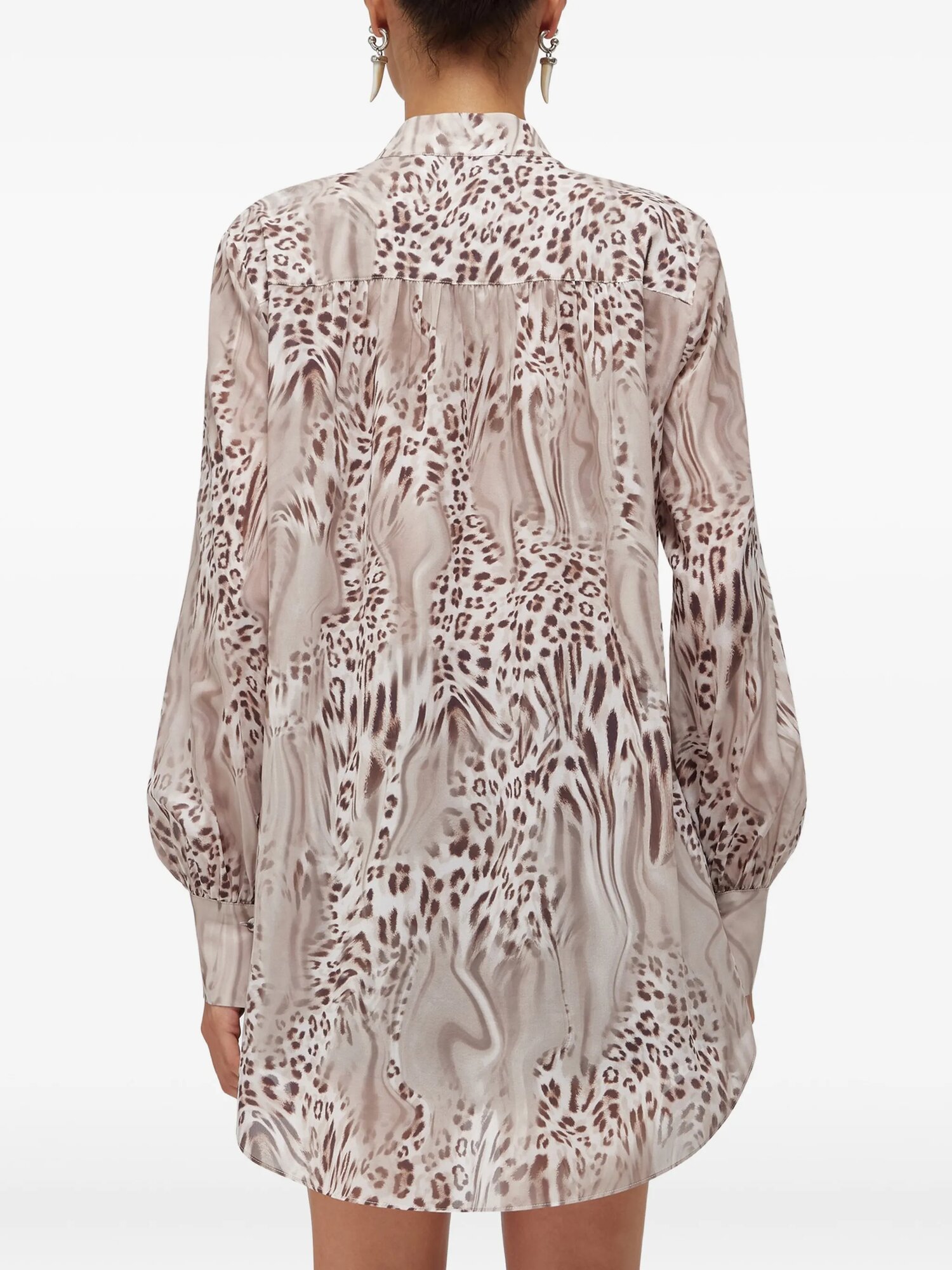 Рубашка Blugirl Leopard-print button-down shirt, размер 46 — фото 1