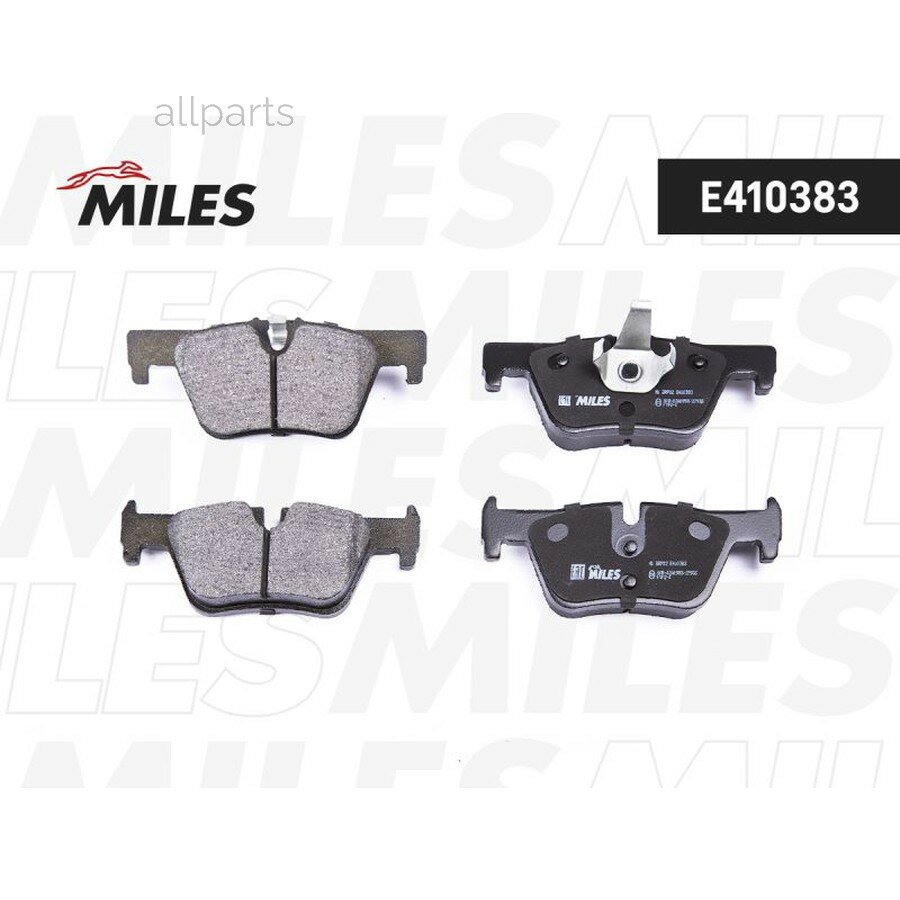 MILES E410383 Колодки тормозные BMW 1 F20 10-/3 F30 11- зад. LowMetallic