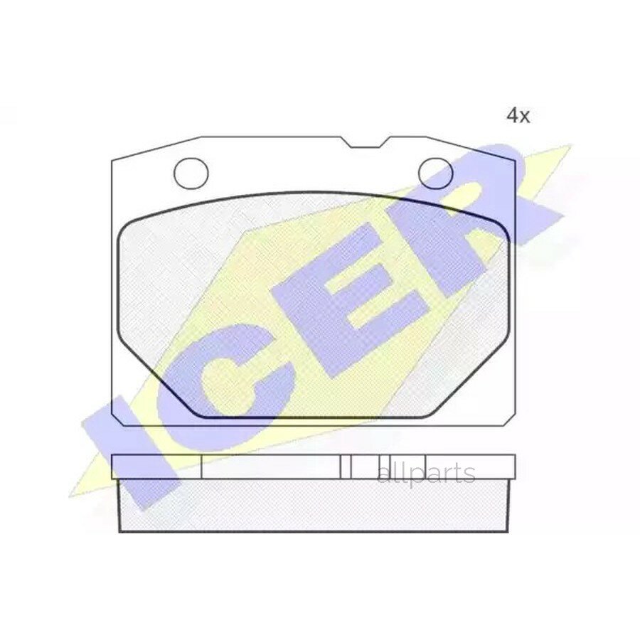 ICER 180155 Колодки тормозные дисковые