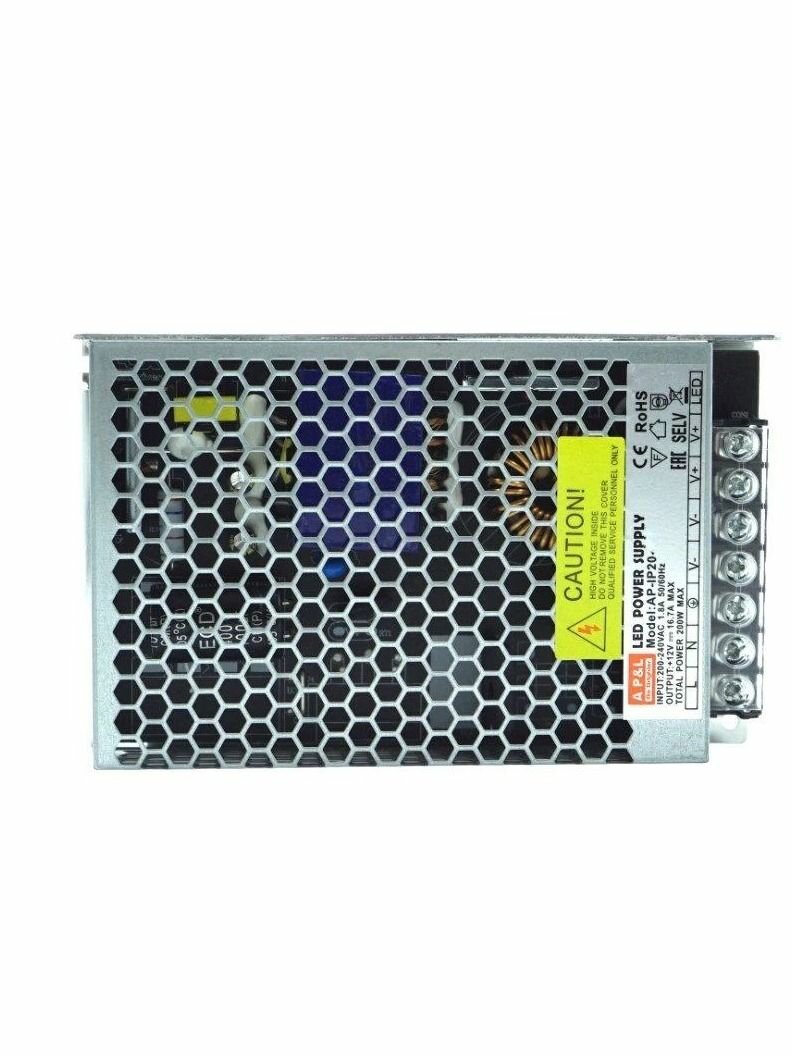 Блок питания интерьерный ALUX, IP20, 12 В, 250 Вт, 158*97*30 мм