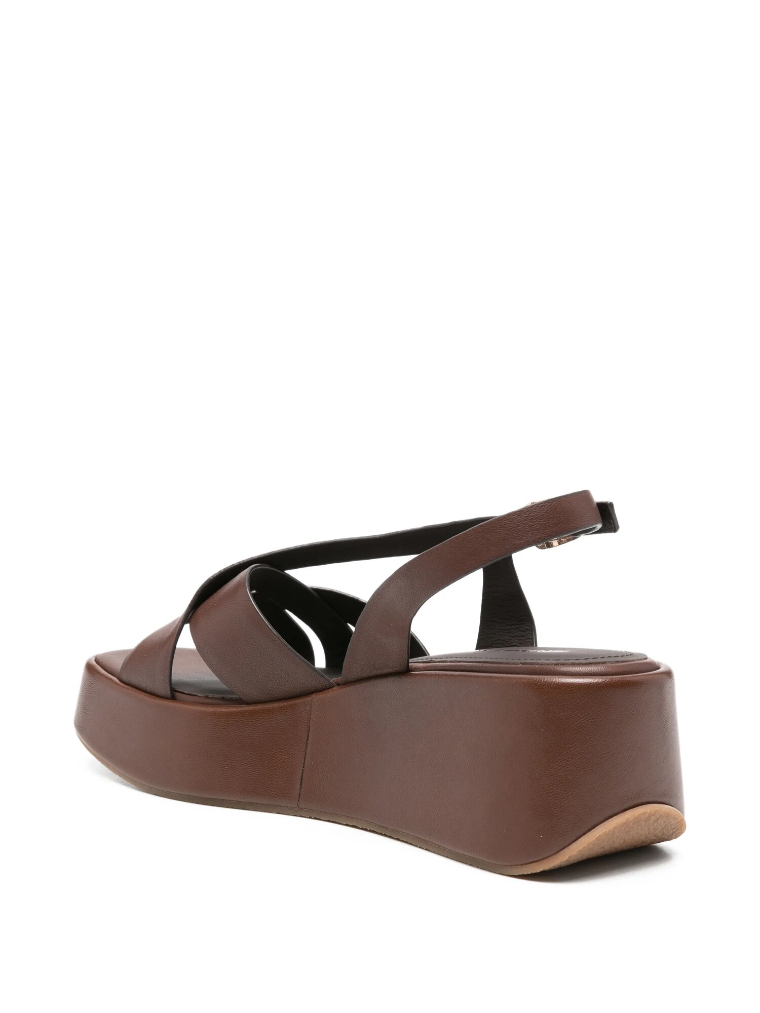 Босоножки Bruno Premi Crossover-strap platform sandals, размер 38, brown — фото 1