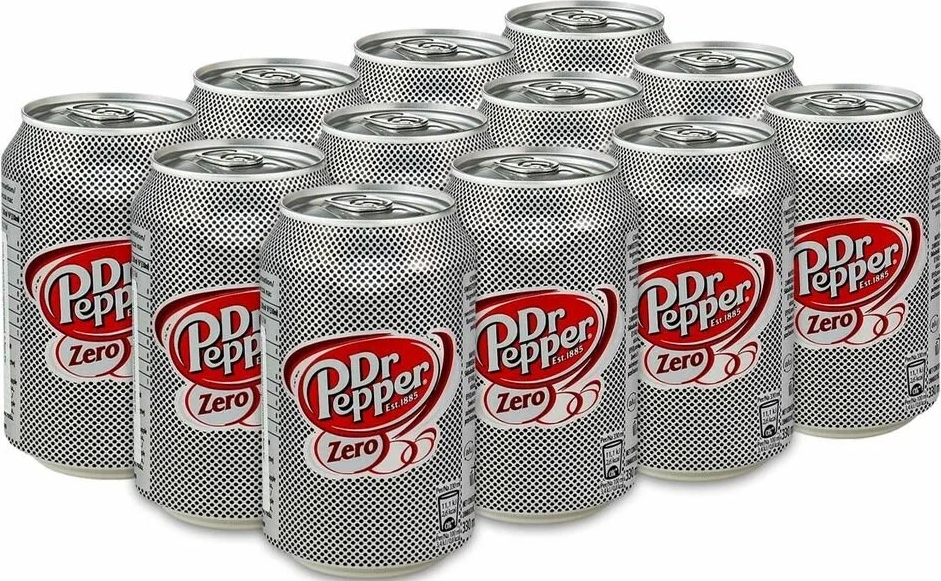 Dr. Pepper 0,33л.*12шт. Zero Pol Dr. Pepper Напиток газированный Польша