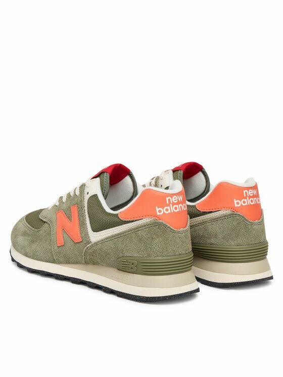 Кроссовки New Balance повседневные, размер RU 43.5 USm 10.5 СМ 28.5, оливковый — фото 1