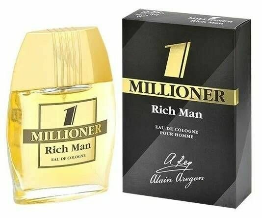 Alain Aregon Одеколон мужской 1Millioner Rich Man, 60 мл