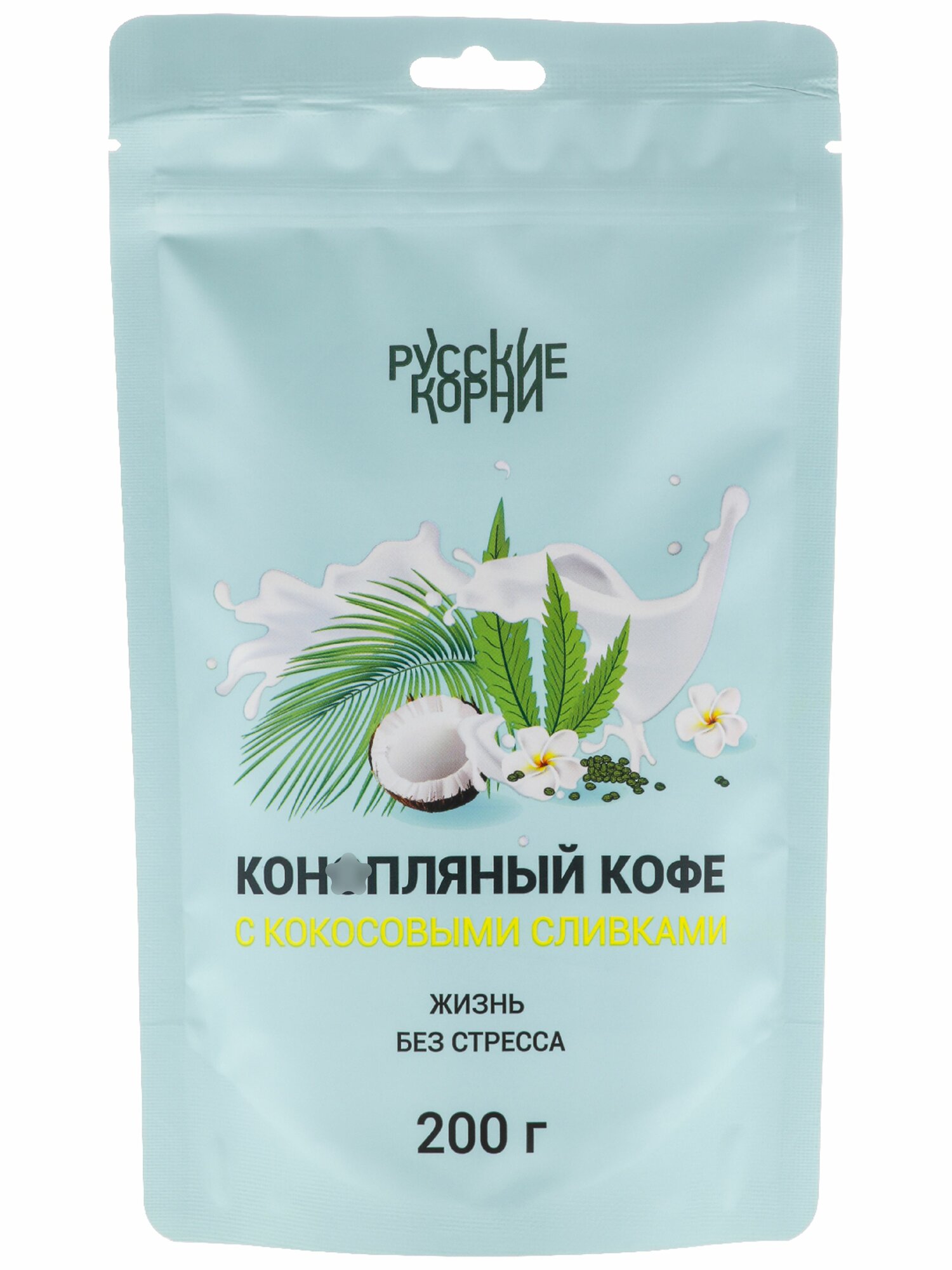 Кедровый кофе травяной с кокосовым молоком 200г / Русские Корни