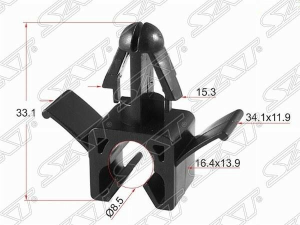 Клипса электрической проводки SAT ST-M10369 TOYOTA/LEXUS 1 шт
