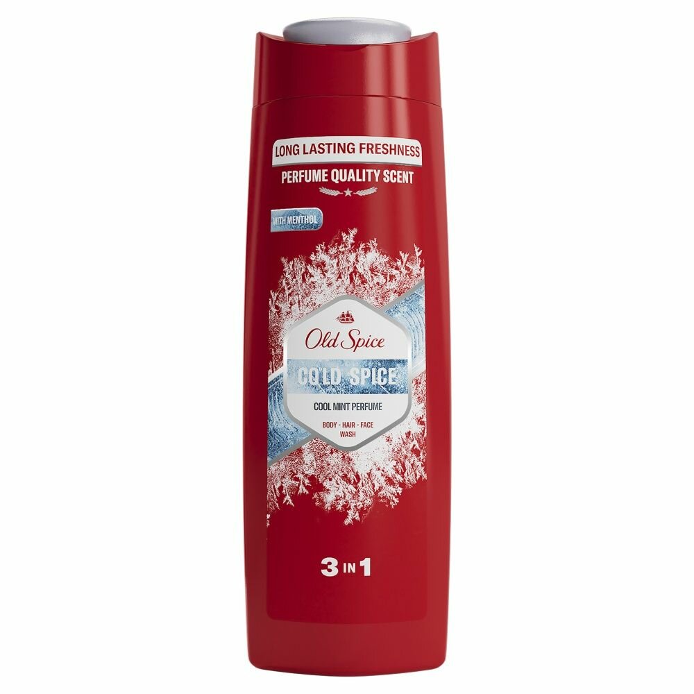 Гель для душа + шампунь Cold Spice 400 мл. для мужчин, Old Spice