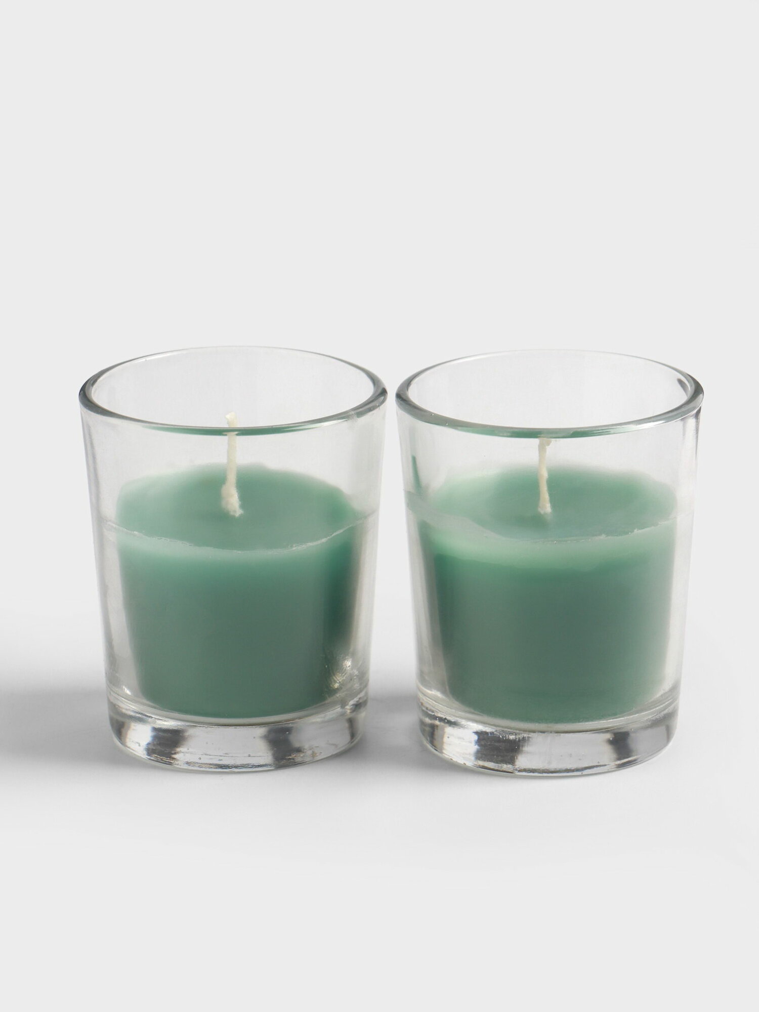 Свечи в стакане DAZZLE CANDLE, набор 2 шт, 70 г, цвет: зелёный