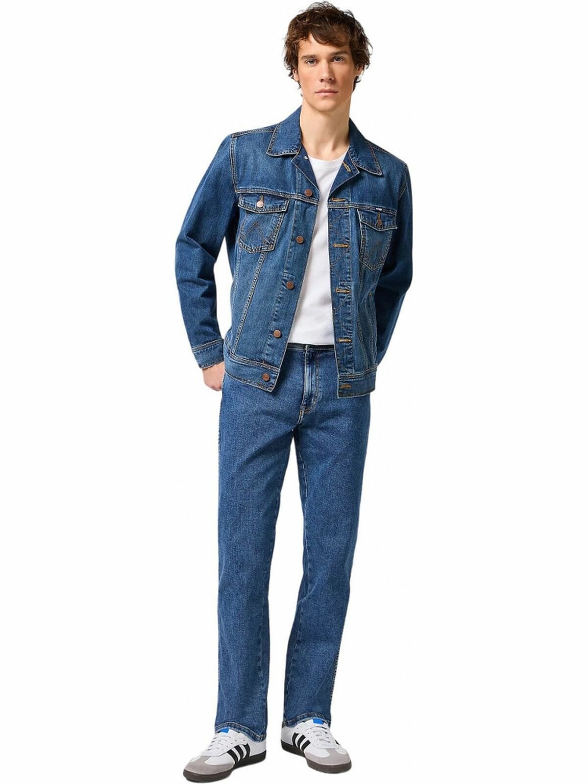 Куртка спортивная Wrangler, размер S, синий — фото 1