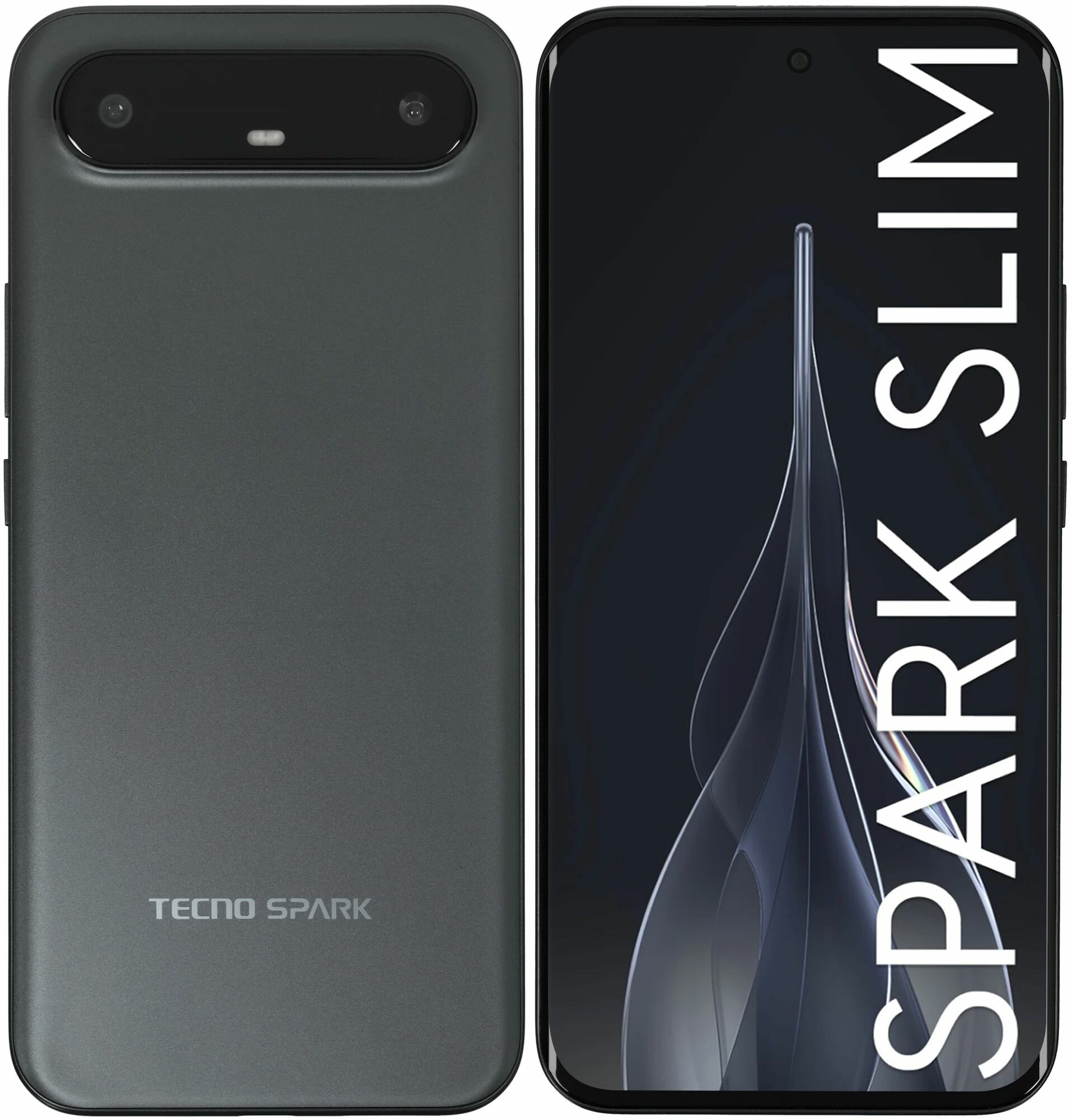 Смартфон Tecno Spark Slim 8/256 ГБ, черный