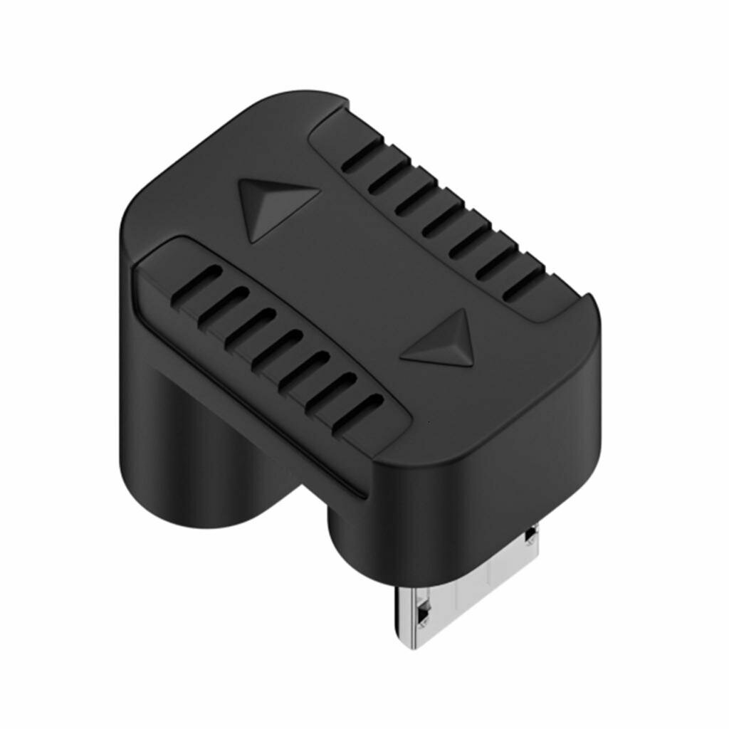 Адаптер Micro-USB — USB-C под углом 90°, С другой стороны