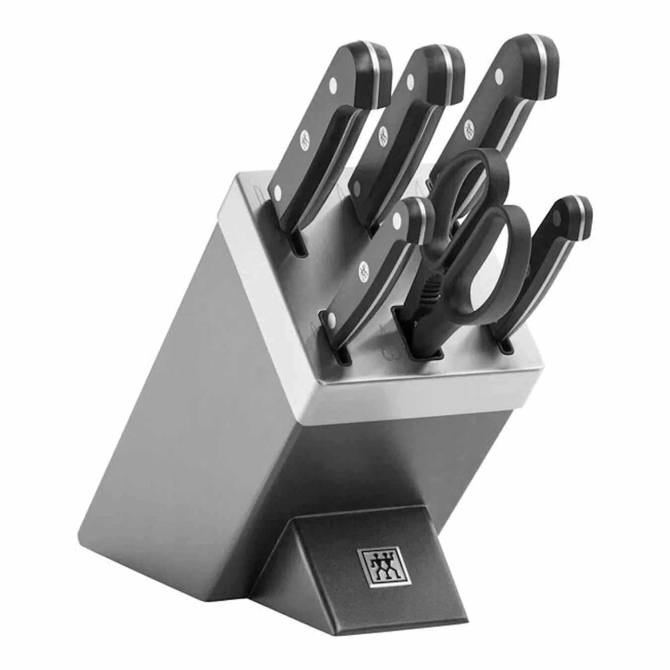 Набор кухонных принадлежностей Zwilling Gourmet (36133-210), 7 предметов, с блоком для самозаточки ножей, (черный)