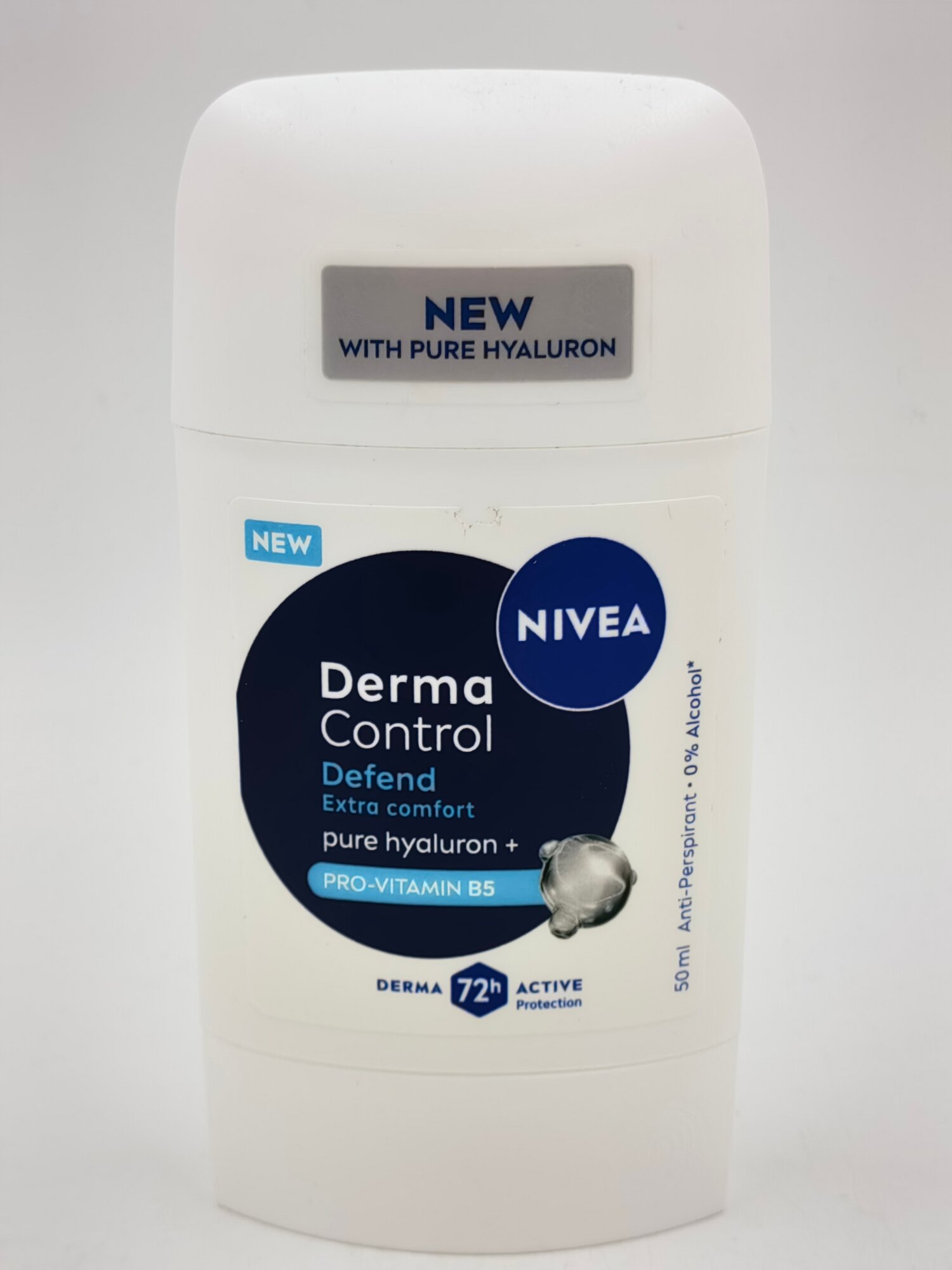 Антиперспирант стик NIVEA Derma Control, Defend, защита 72 часа, с провитамином В5 и гиалуроновой кислотой, 50 мл