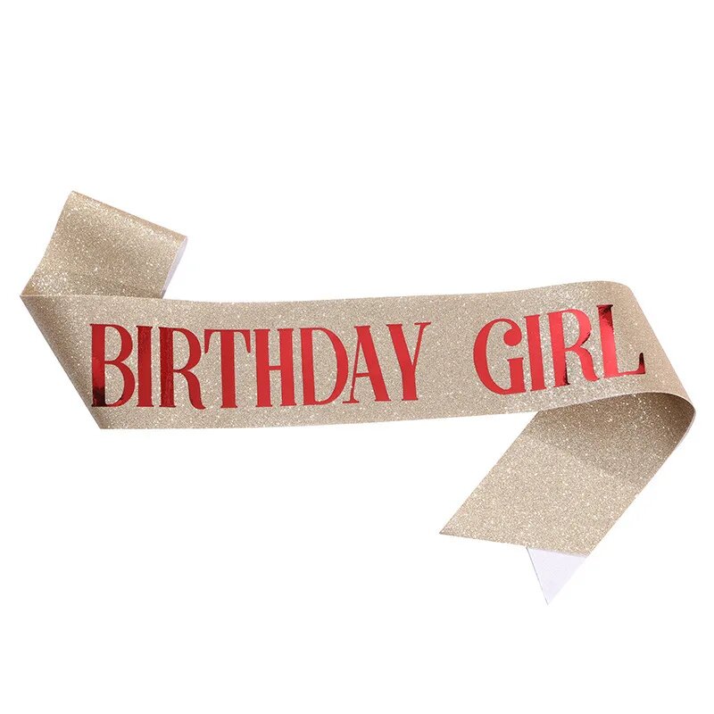 Лента "Birthday Girl", цвет JD0146-24