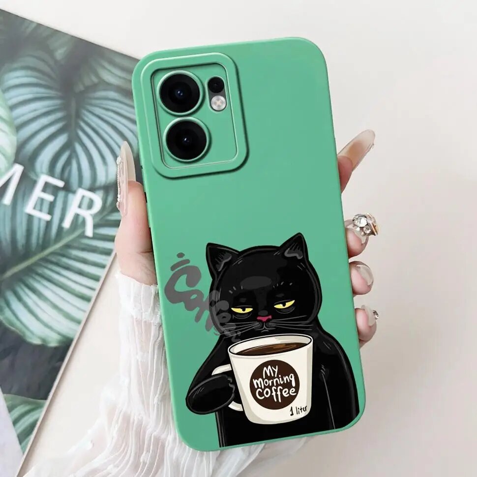 Для Oppo Reno 13F Чехол CPH2699 Мягкий силиконовый полный защитный TYlv1787, For Oppo Reno 13 5G