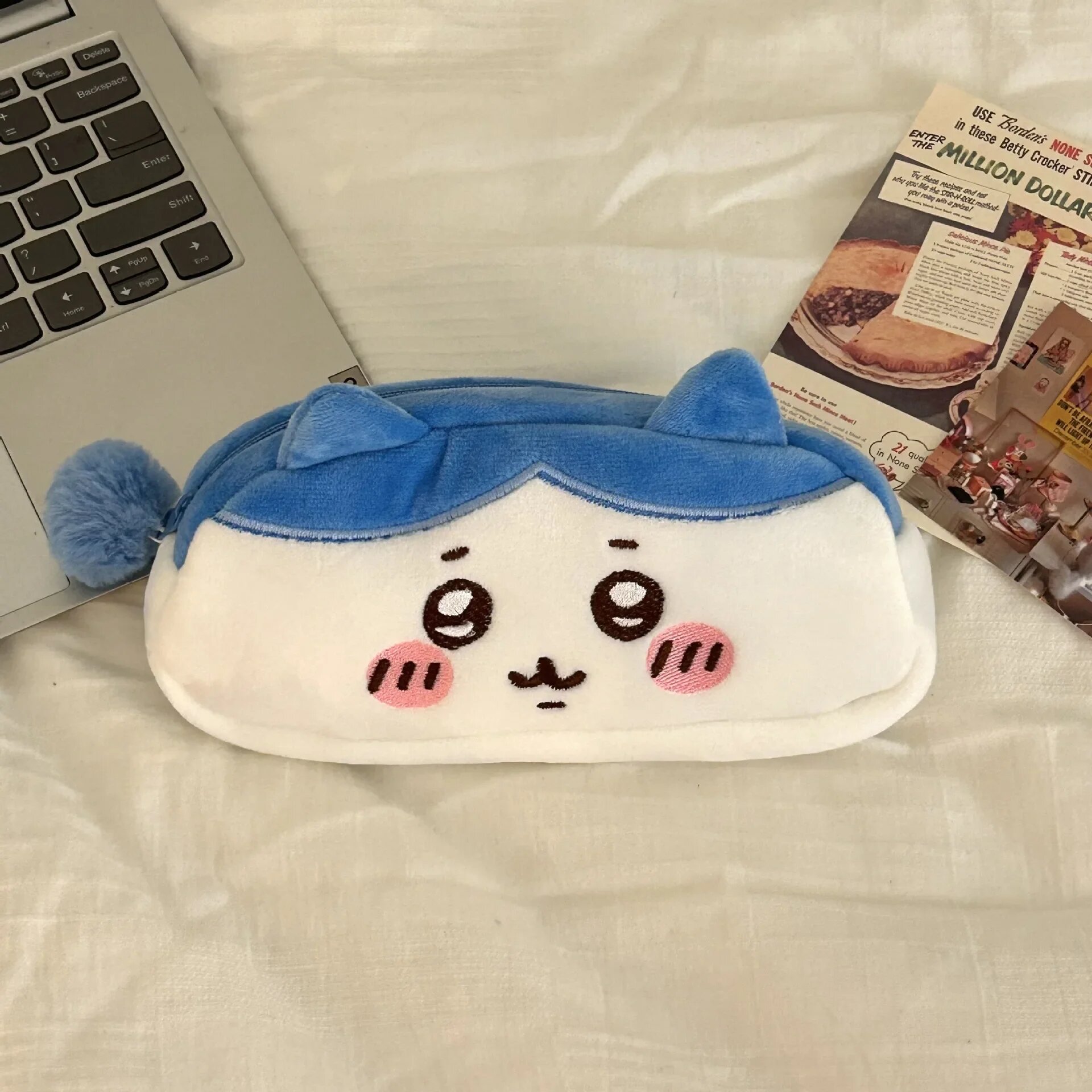 Мягкая сумка MINISO аниме Синий, Hachiware