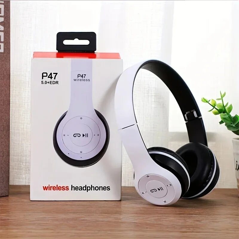 Беспроводные наушники P47 White Bluetooth 5.0