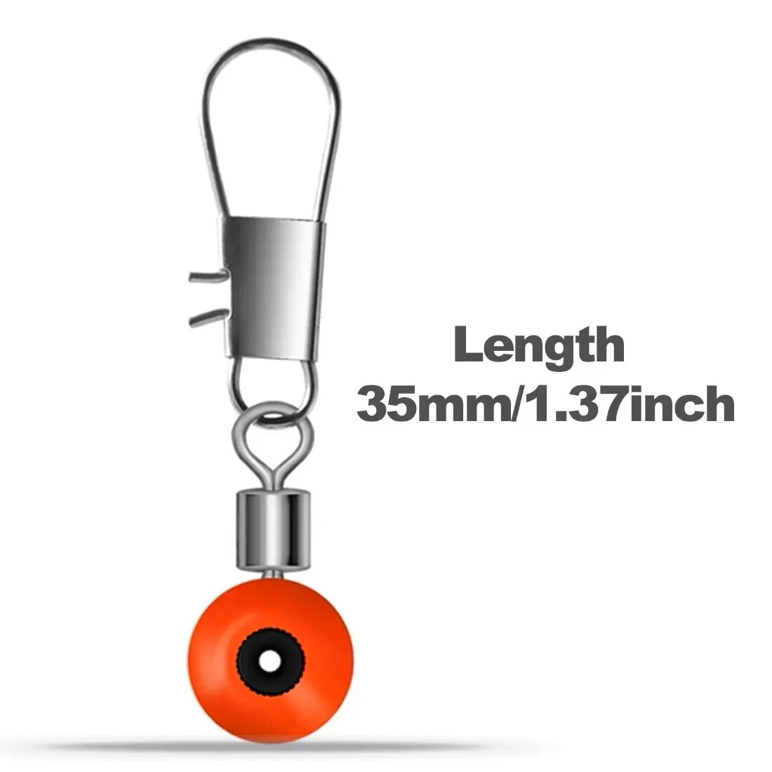 9KM Space Beads скользящие фиксаторы для поплавков 50 шт Оранжевый, Size L Red