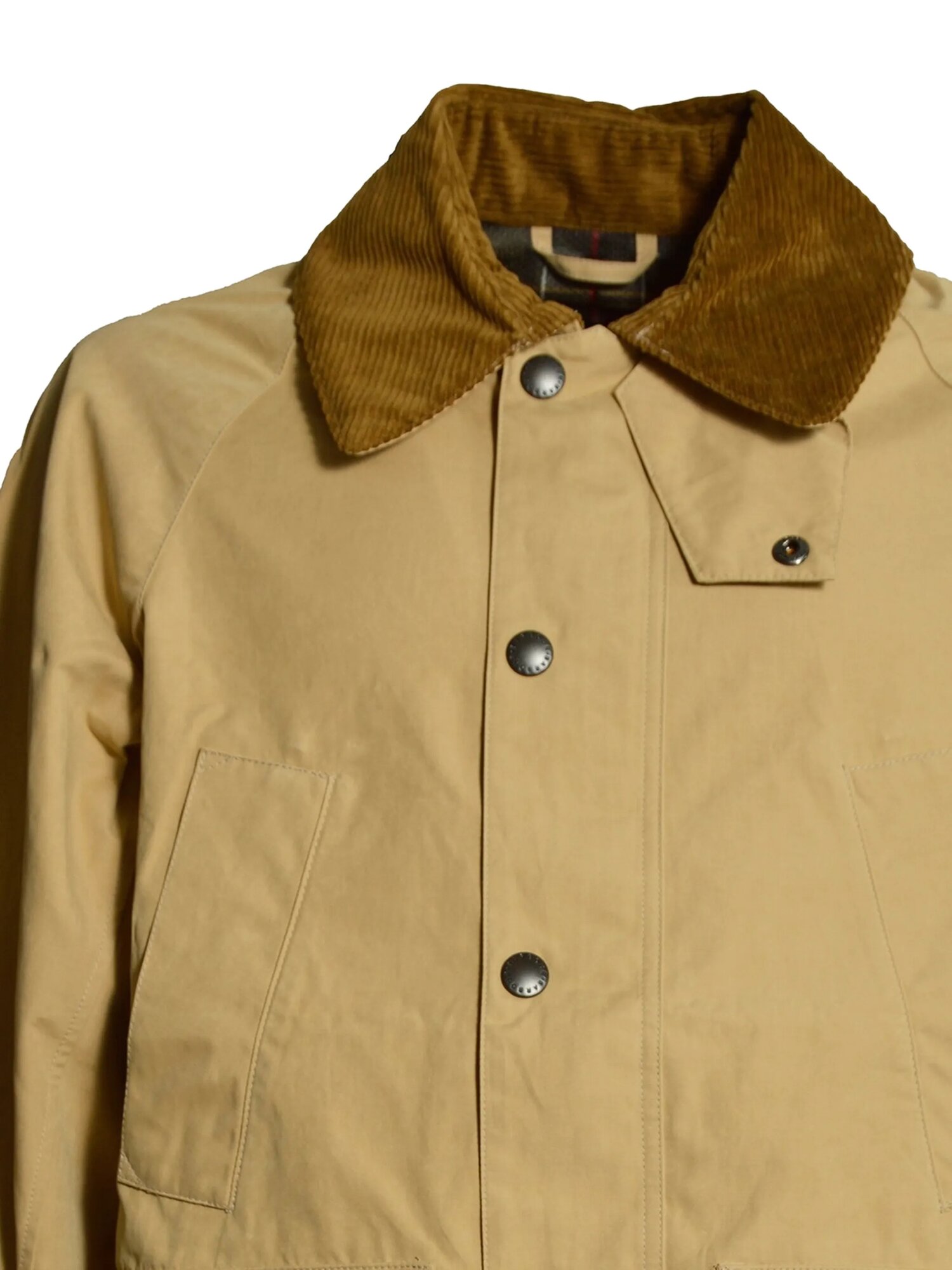 Пальто Barbour Corduroy-collar wax-effect coat, размер 36 — фото 1