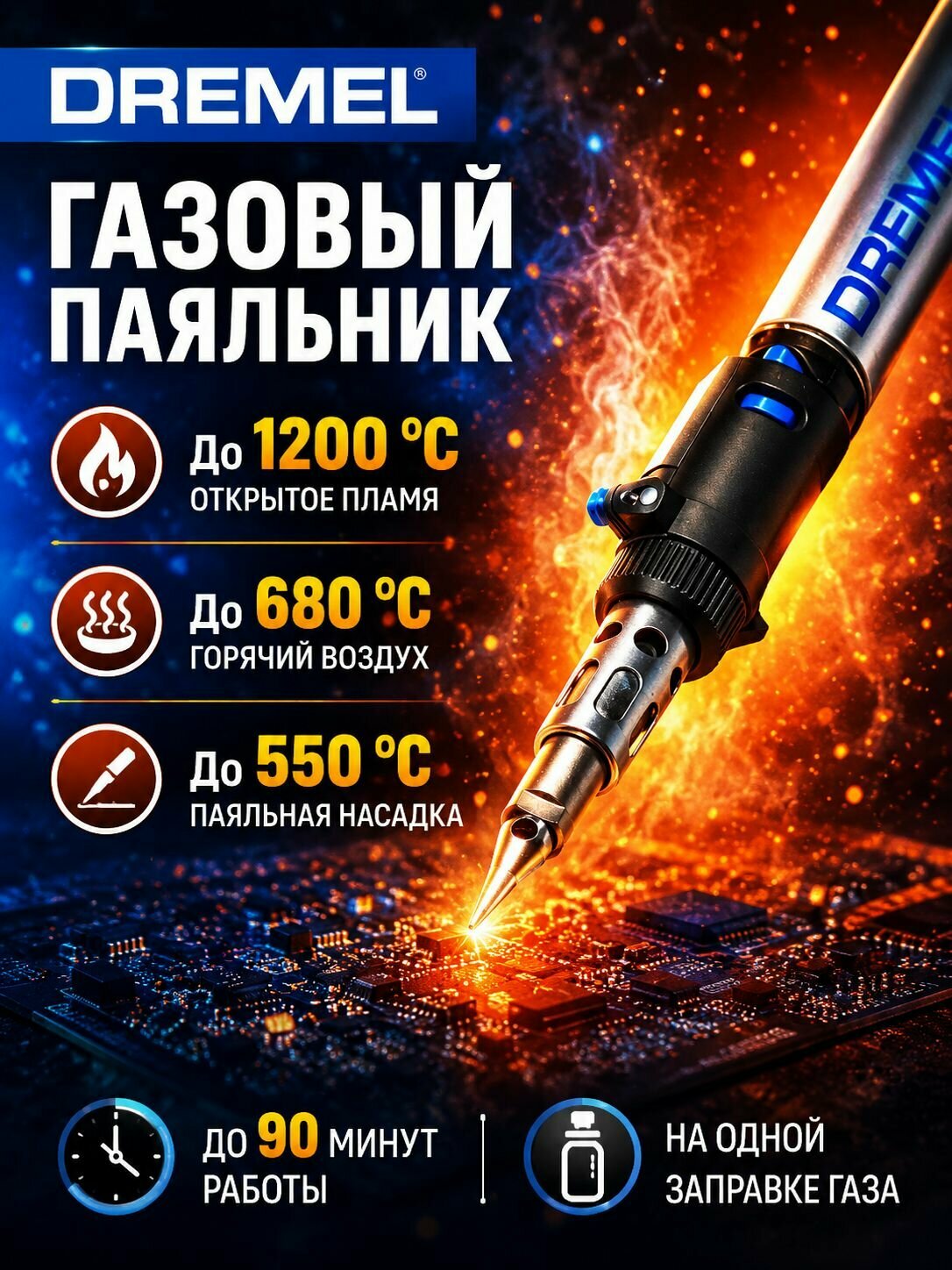 Многофункциональный паяльник DREMEL Versatip (2000-7)