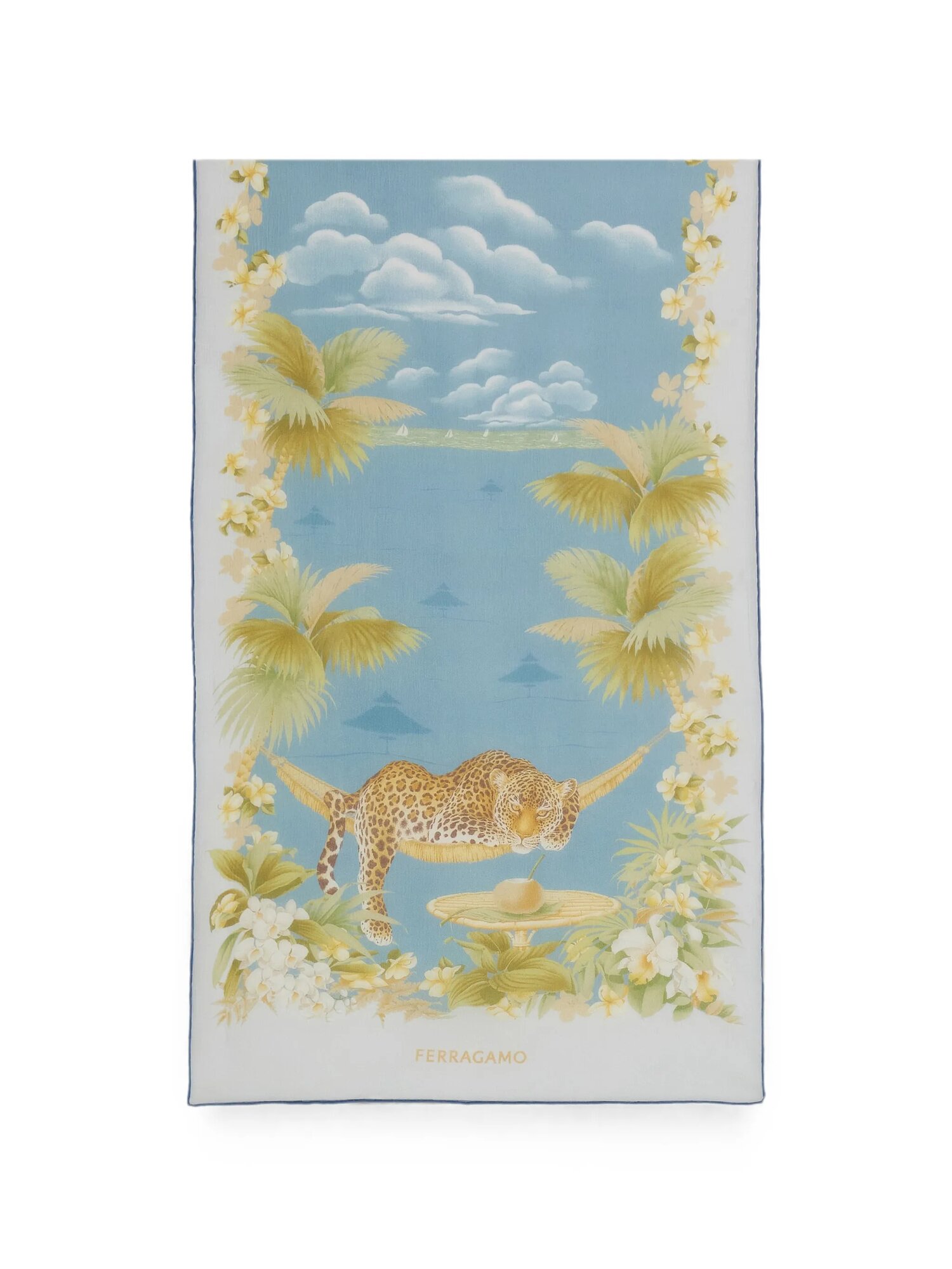 Шарф Jungle-print silk scarf для девочек