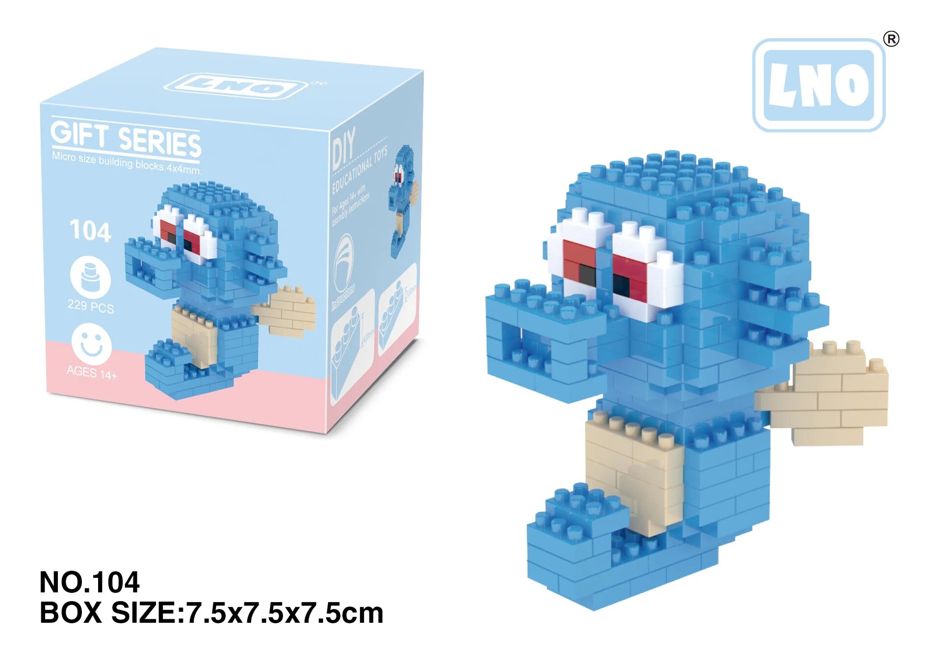 Nanoblock LNO-104 Pokemon, 228 деталей, 14+