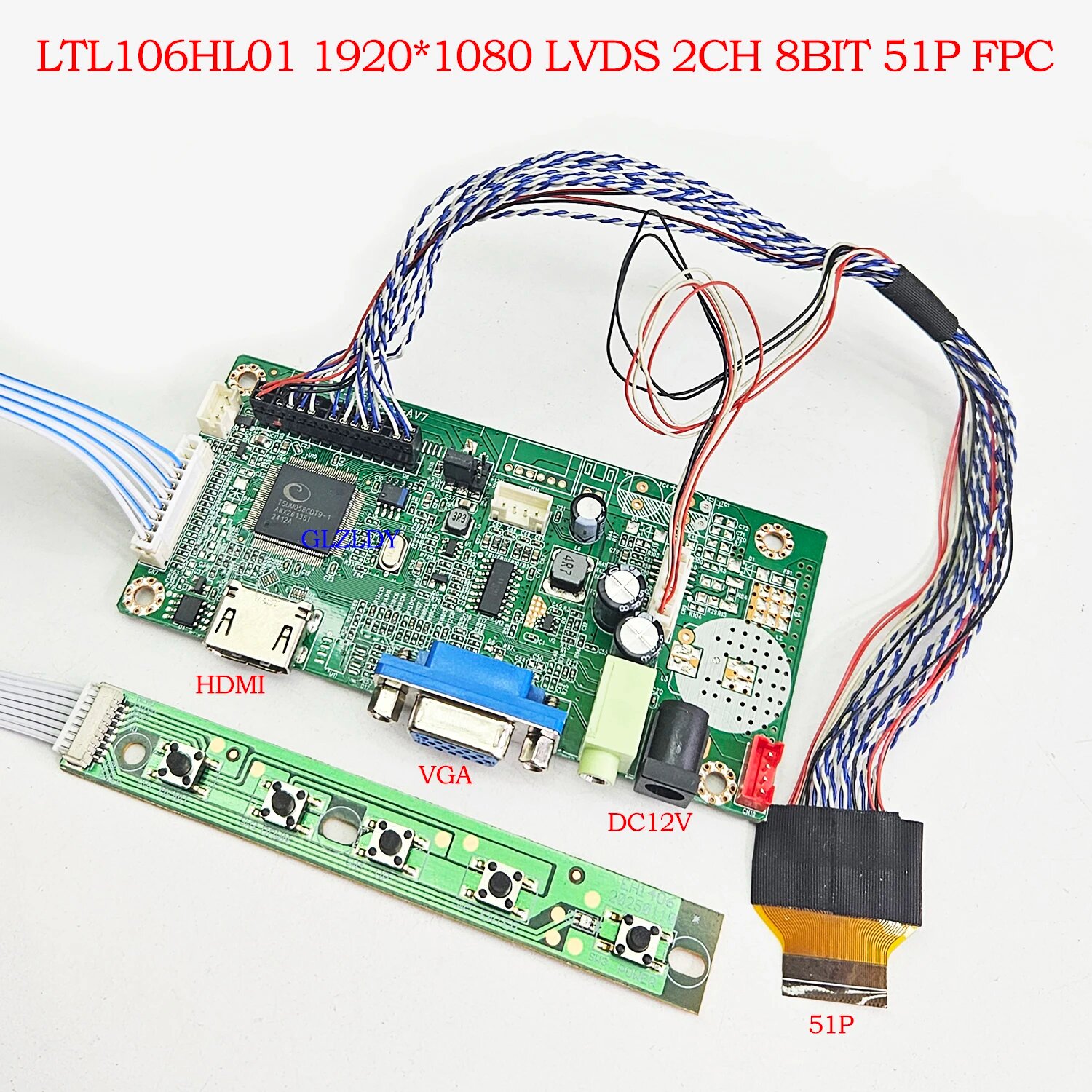 Контроллер LTL106HL01 HDMI+VGA, Цвет: LTL106HL01-001