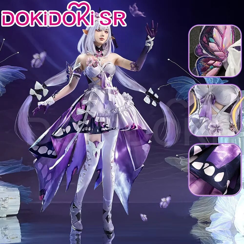 Костюм Castorice Honkai: Star Rail фиолетовый M, Upgraded Costume 2.0, IN STOCK