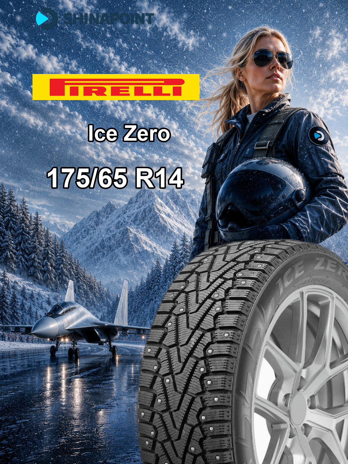 Шины зимние R14 175 65 82 T автомобильная зимняя резина Pirelli модель Ice Zero
