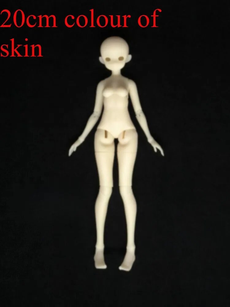 20cm большая грудь, вторичная BJD кукла, вегетарианское тело