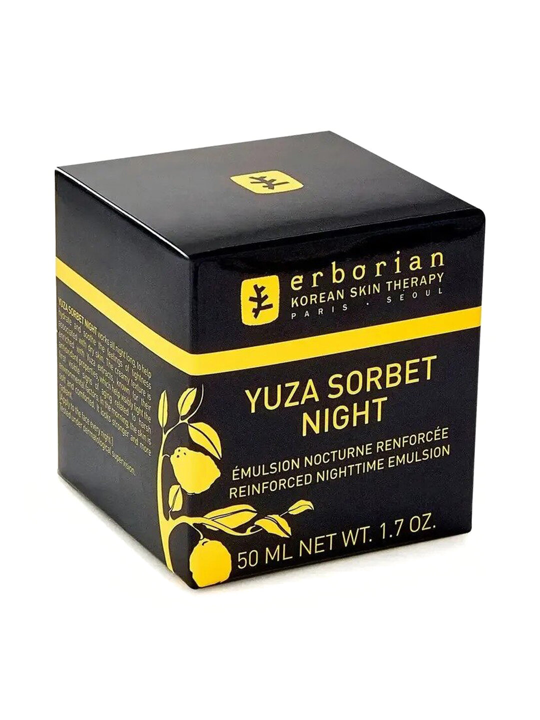 Ночной крем Erborian Yuza Sorbet Night, для всех типов, омолаживающий, увлажняющий