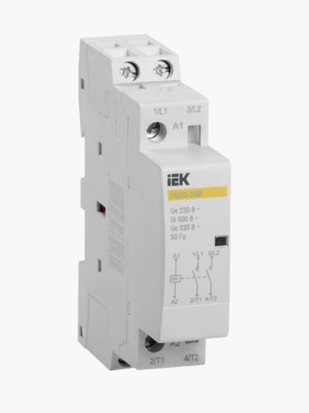 Контактор модульный Iek КМ20-20М AC, MKK11-20-20