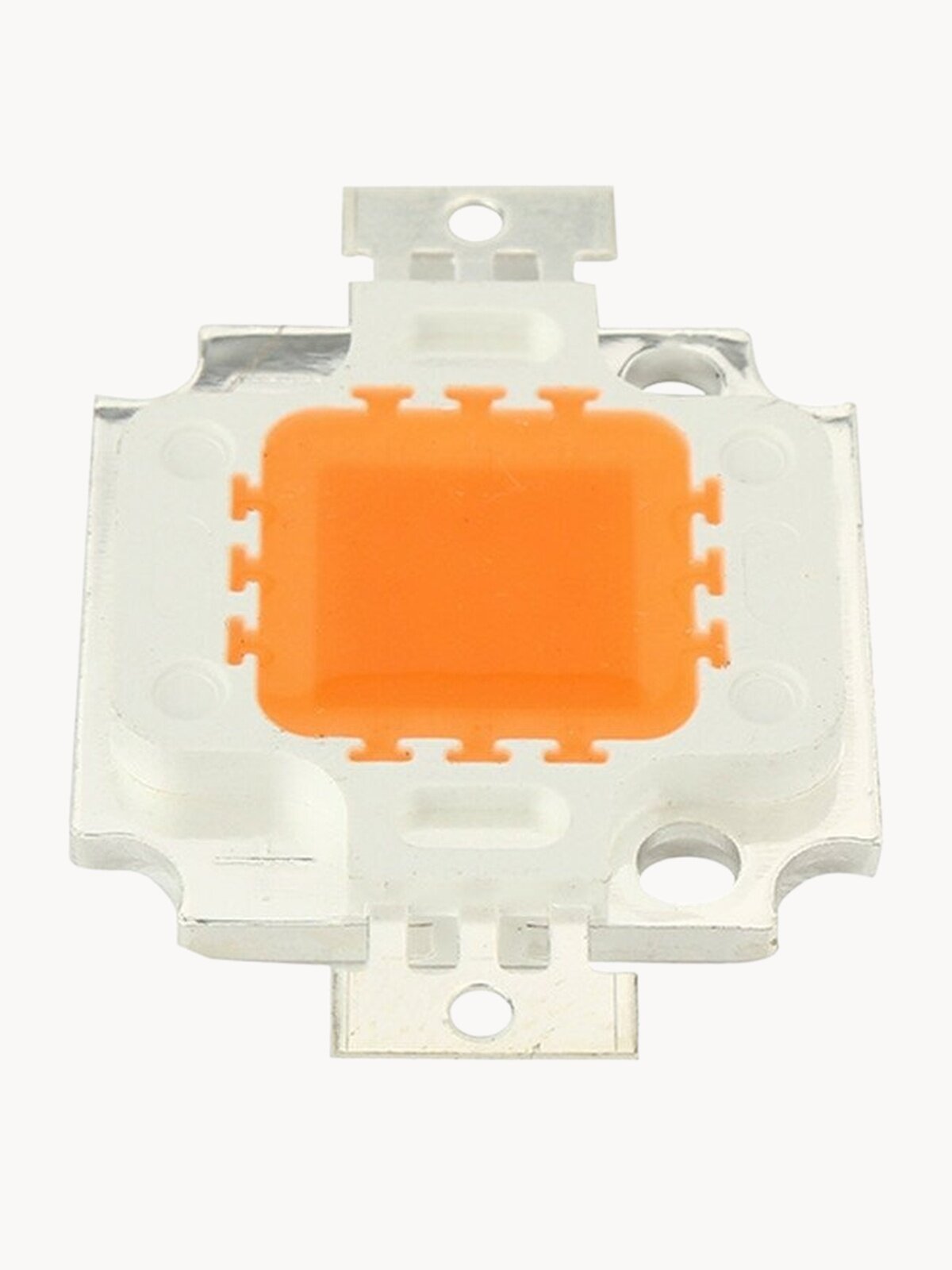 Светодиод яркий (COB LED) 10 Вт, 800 Лм, 9-12 В, красный, 1 шт.