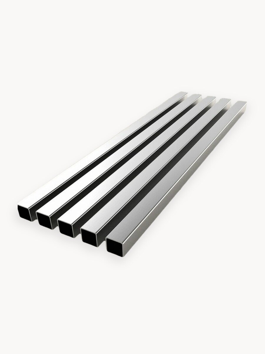 Профильная труба, квадратная, металлическая, 20 x 20 мм, толщина стенки 2 мм, 2 м, 4 шт,( 8 метров )