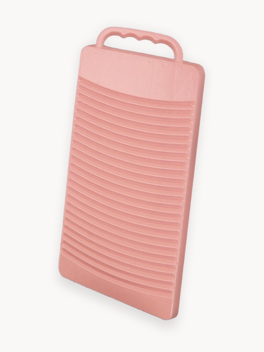 Доска стиральная с ручкой 16 х 31 см оранжевого цвета / Для детского белья / Для ручной стирки